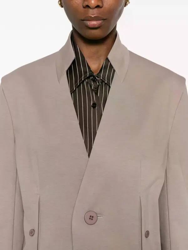 Issey Miyake Button-fastening Single-breasted Blazer