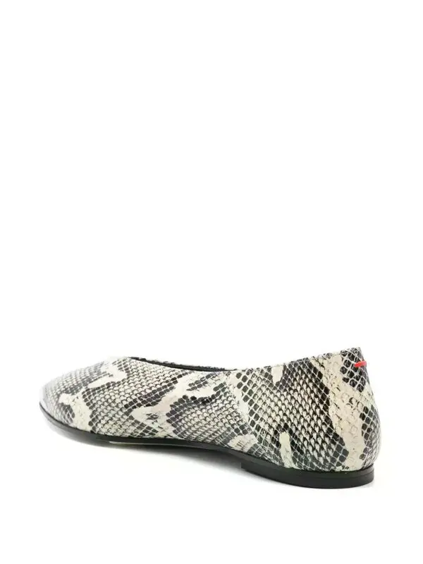 AeydĒ Moa Leather Ballet Flats - Neutrals