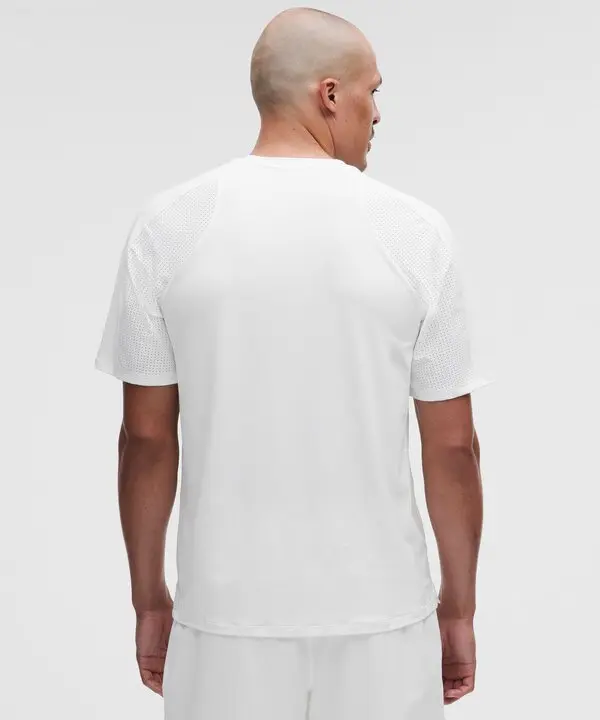 Lululemon Uv-protective Mesh Panelled Tennis Shirt - White