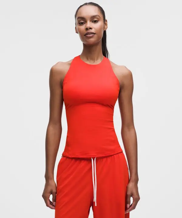 Lululemon Racerback High-neck Tennis Tank Top - Cherry Ember