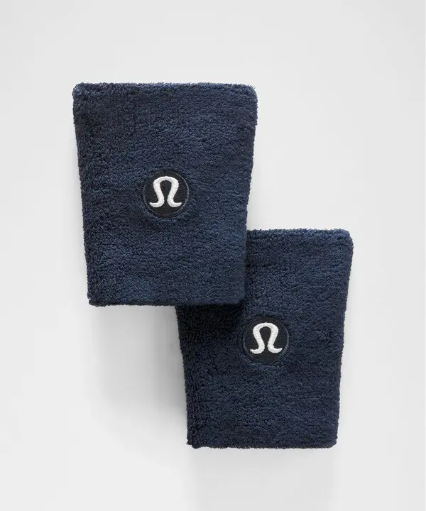 Lululemon High-pile Cotton Terry Wristbands - Club Blue