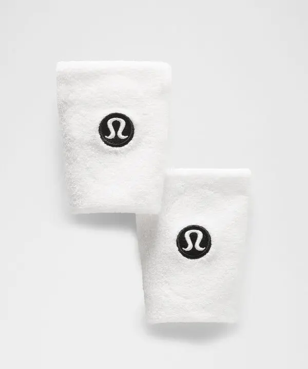 Lululemon High-pile Cotton Terry Wristbands - White