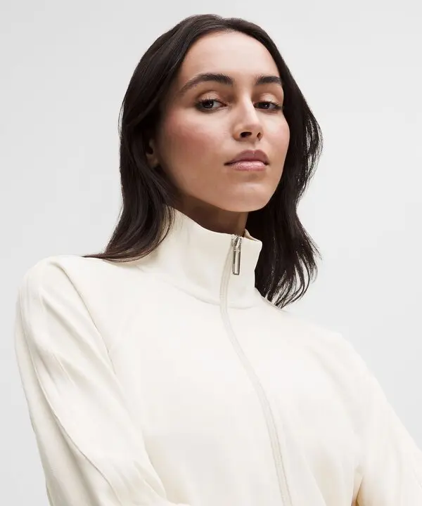 Lululemon Softstreme Pique Track Jacket - Light Ivory