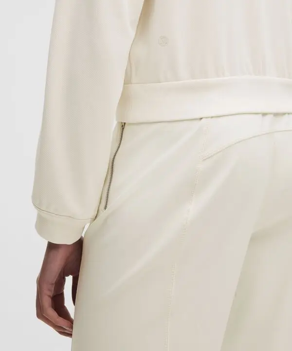 Lululemon Softstreme Pique Track Jacket - Light Ivory