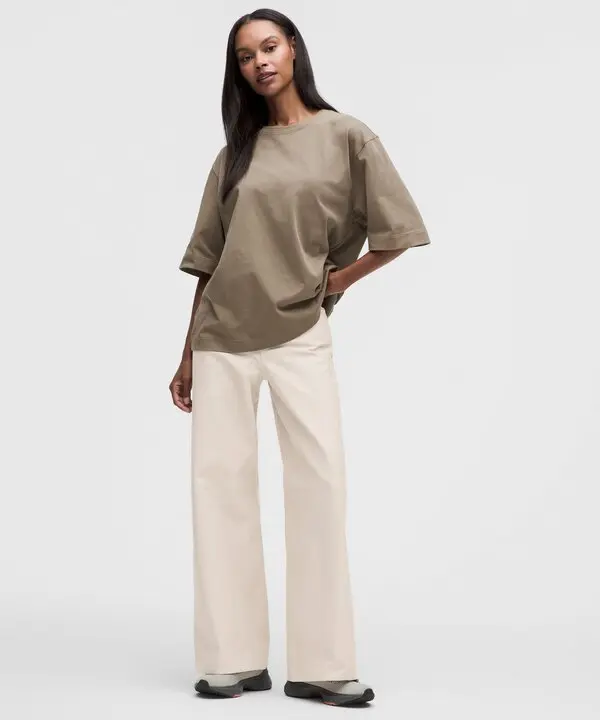 Lululemon Easyfive Low-rise Wide-leg Pants - Sand Dollar