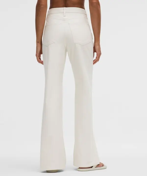 Lululemon Easyfive High-rise Subtle-flare Pant - Light Ivory