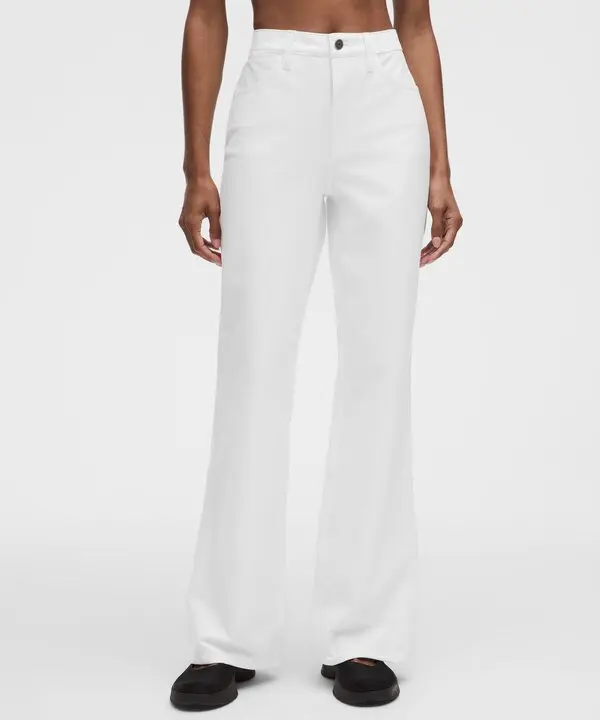 Lululemon Easyfive High-rise Subtle-flare Pant - White
