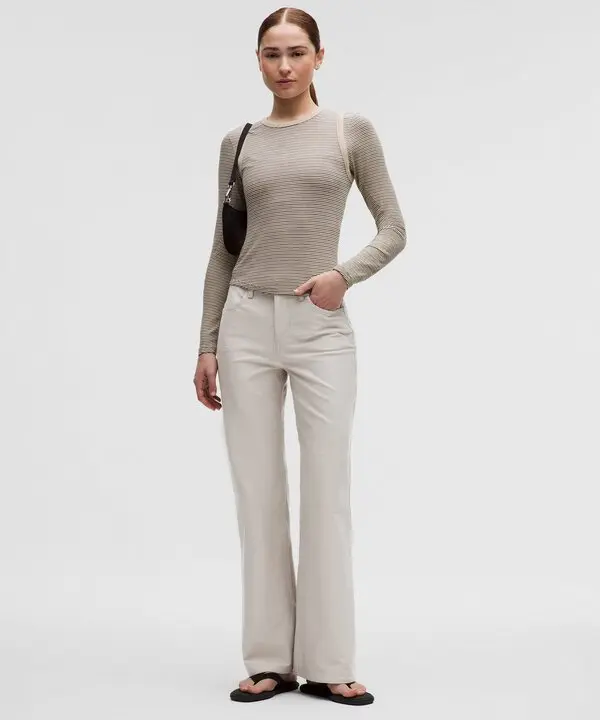Lululemon Easyfive High-rise Subtle-flare Pant - Downtown Tan