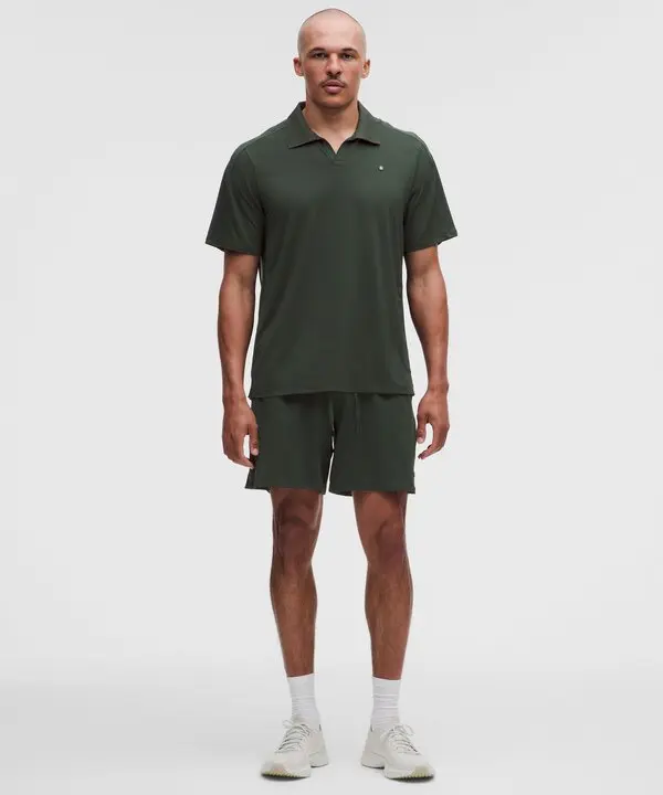 Lululemon Mesh-paneled Tennis Short - Rainforest Green