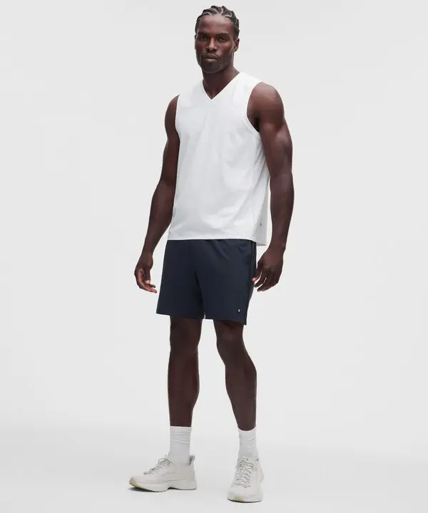 Lululemon Mesh-paneled Tennis Short - True Navy