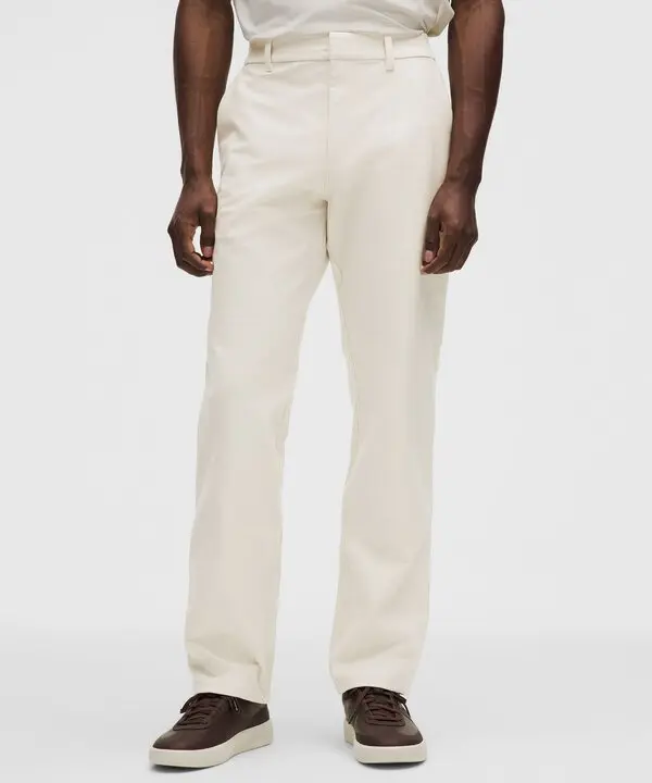 Lululemon Slacker Classic-straight Trouser 34l - Light Ivory