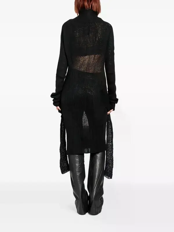 YEHUAFAN Mohair Roll-neck Sweater