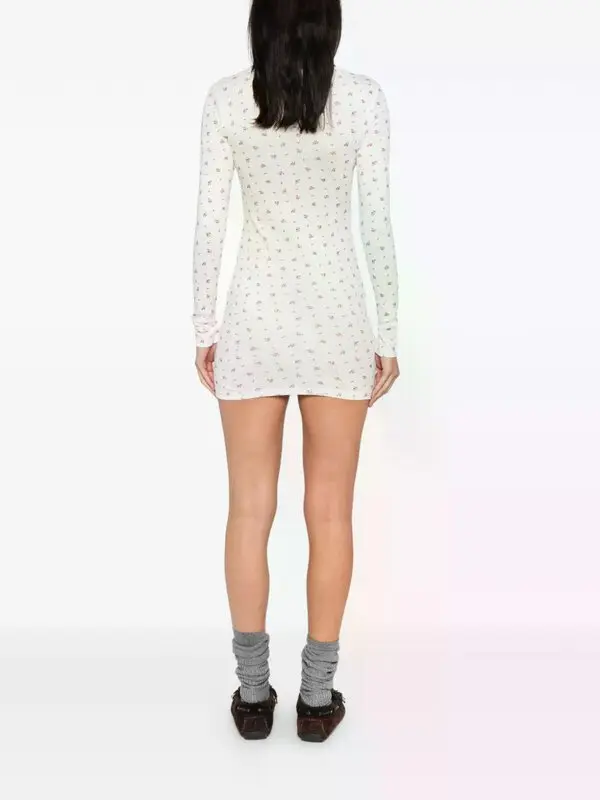 miu miu white mini dress Miu Miu Slubbed Poplin Dress, Woman, White, Size 42