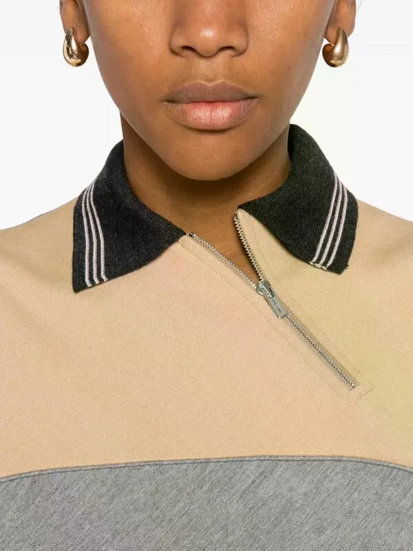 Miu Miu Half-zip Polo-collar Mini Dress