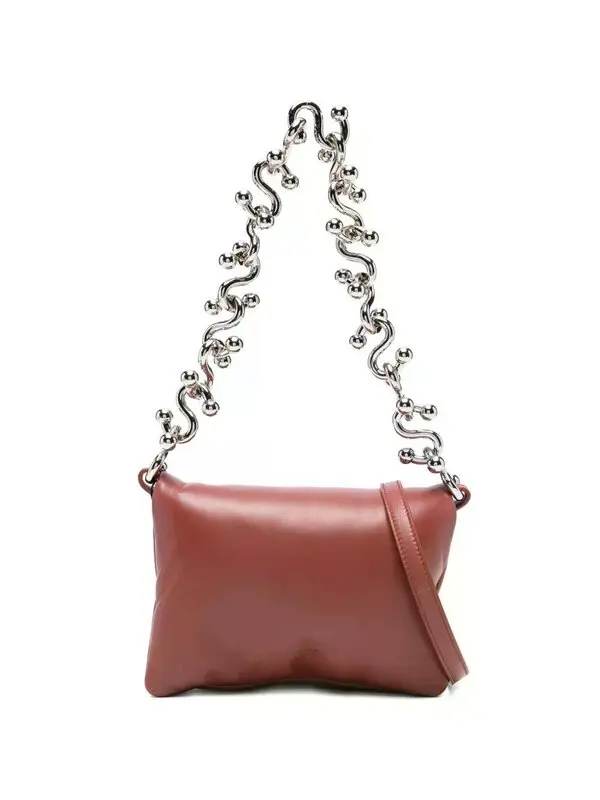 Sportmax Mini Soffy Chain-strap Leather Shoulder Bag - Red