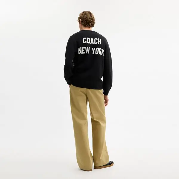 COACH Knit Cardigan With C Patch