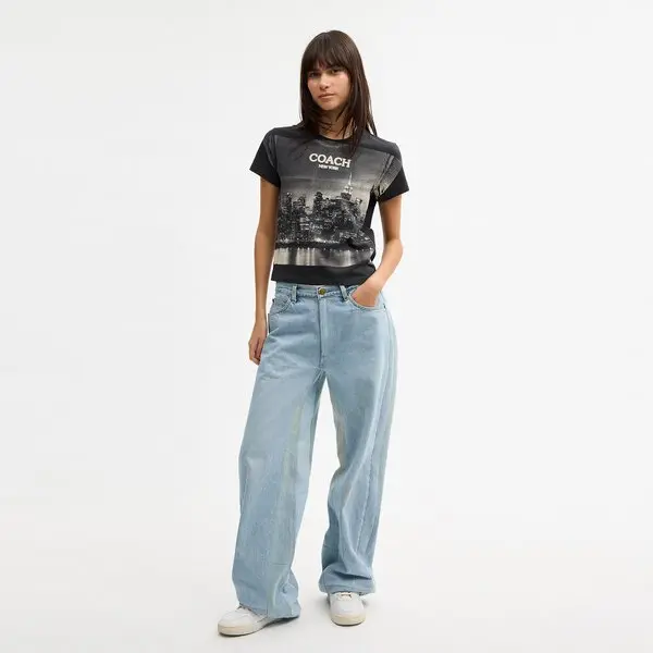 COACH Postcard 90's Fit T-shirt - Black