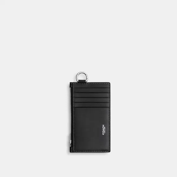 COACH Zip Card Case With Teddy Graphic