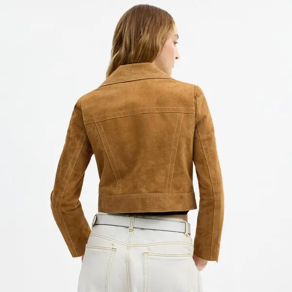 COACH Asymmetric Suede Jacket