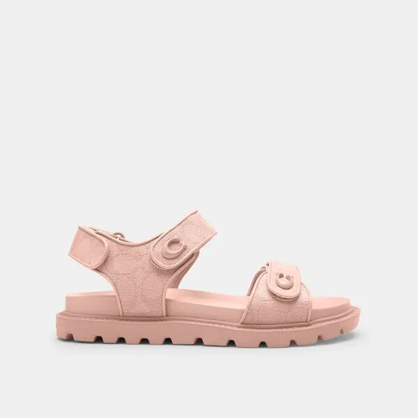 COACH Brynn Sandal In Signature Canvas - Candy Pink