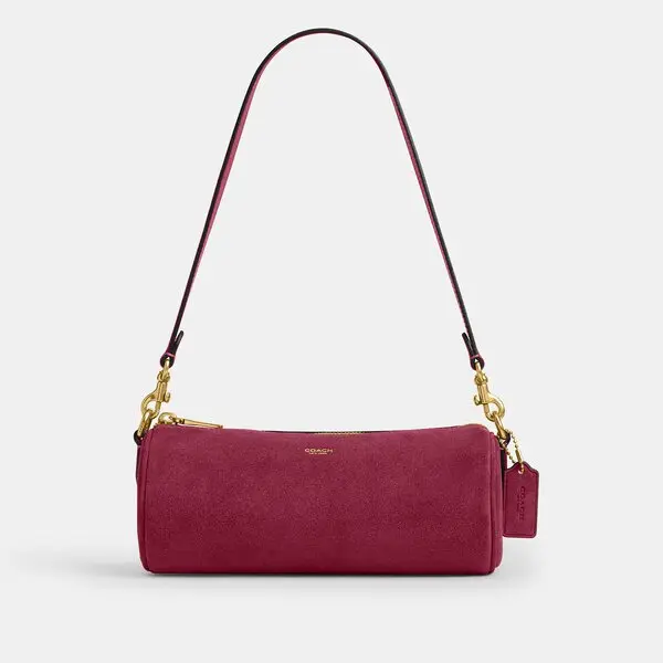 COACH Barrel Bag - Brass/dark Fuchsia
