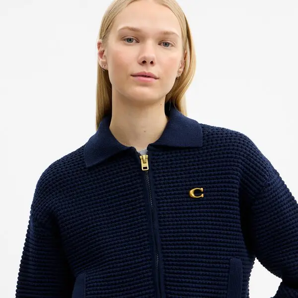 COACH Zip-front Cardigan