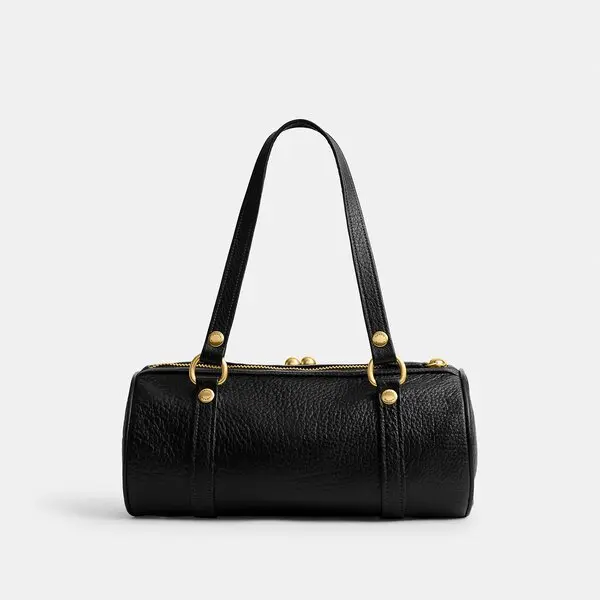 COACH Kisslock Barrel Bag