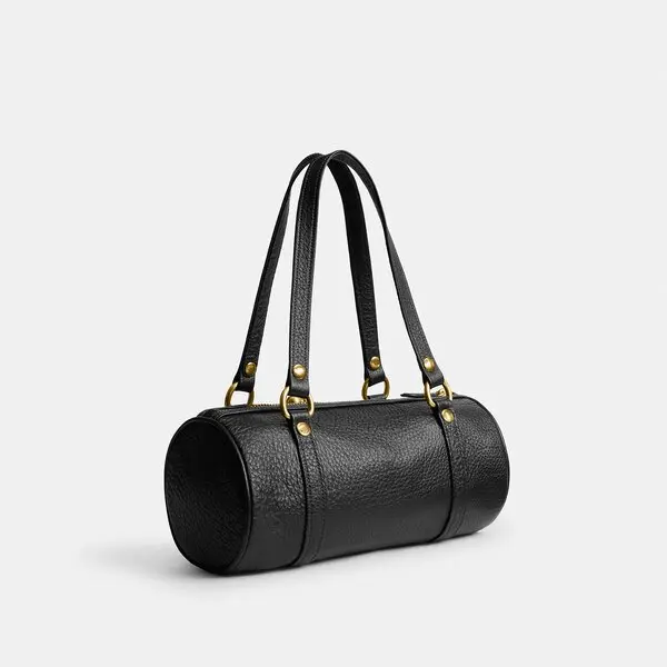 COACH Kisslock Barrel Bag