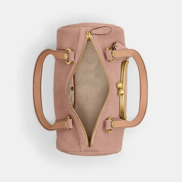 COACH Kisslock Barrel Bag - Brass/nuage