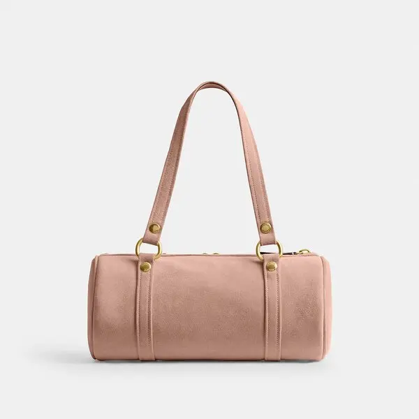 COACH Kisslock Barrel Bag - Brass/nuage