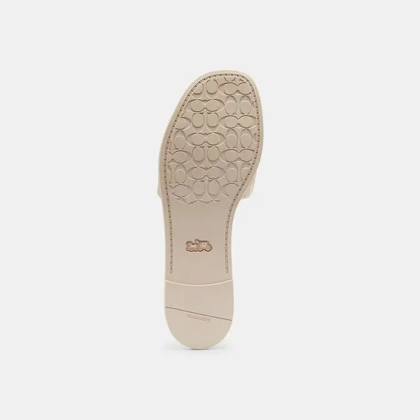 COACH Holly Quilted Sandal - Chalk