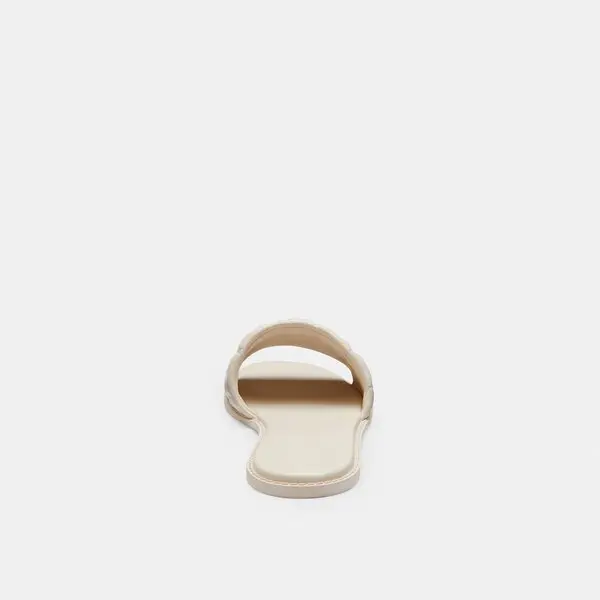COACH Holly Quilted Sandal - Chalk