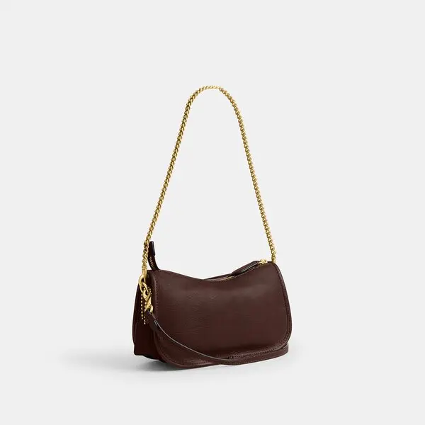 COACH Twin Turnlock Waverly Bag - Brass/maple