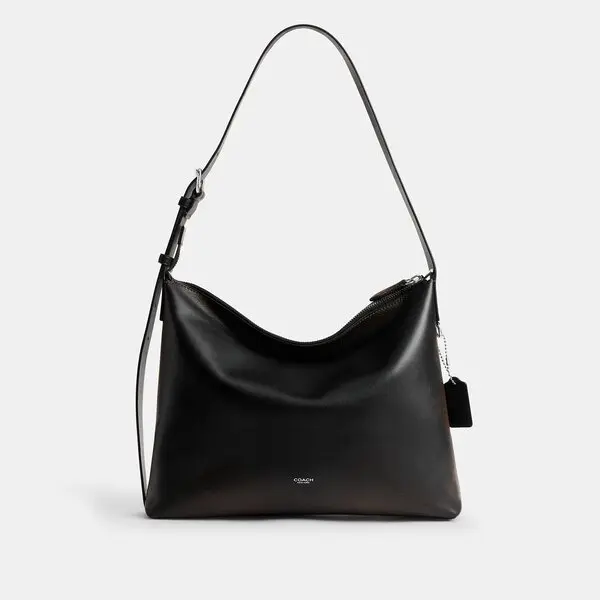 COACH Mott Messenger Bag 38 In Loved Leather - Black/light Tan