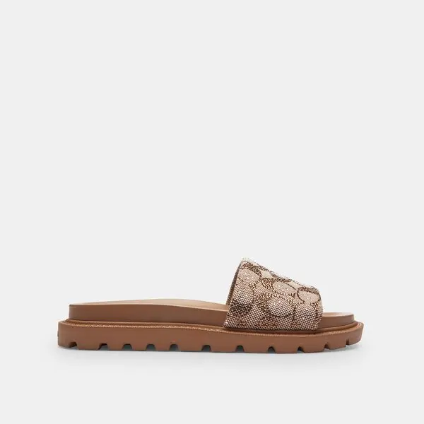 COACH Brynn Slide Sandal In Signature Jacquard
