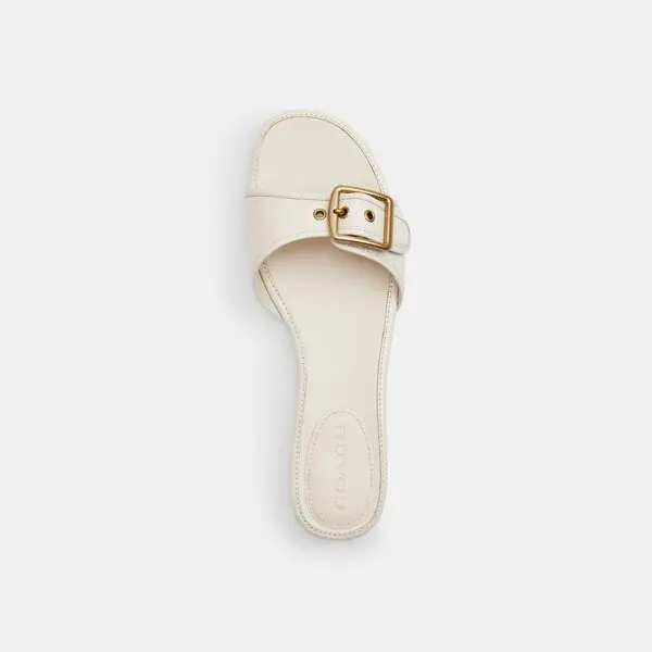 COACH Margot Flat Sandal - Chalk