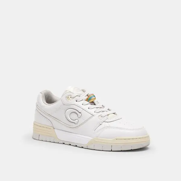 COACH Rainbow Heart Shoelace Charm With Crystal Embellishment