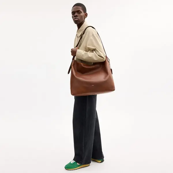COACH Mott Messenger Bag - Saddle/burnt Sienna
