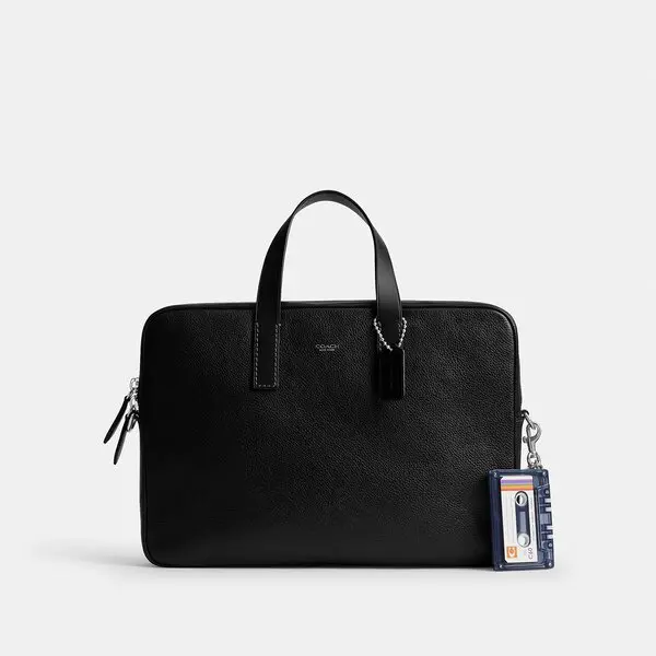 COACH Cassette Bag Charm - Black