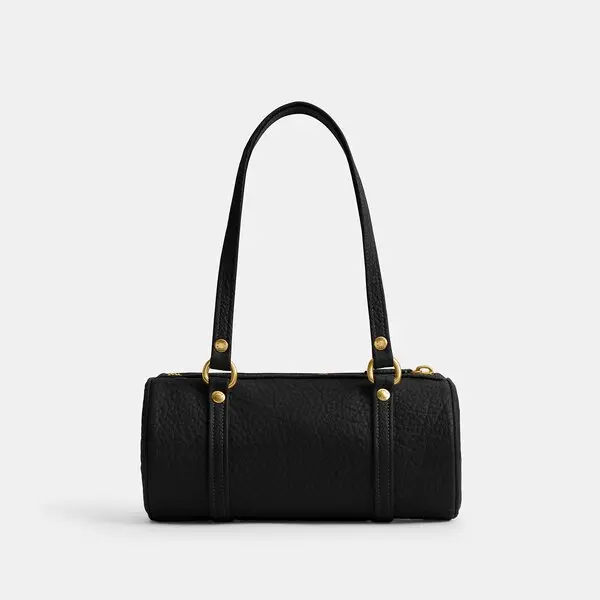 COACH Kisslock Barrel Bag 28 - Brass/black