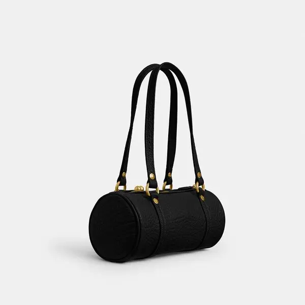 COACH Kisslock Barrel Bag 28 - Brass/black