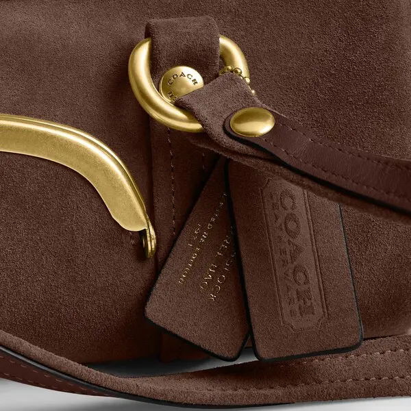 COACH Kisslock Barrel Bag 28 - Brass/dark Chocolate