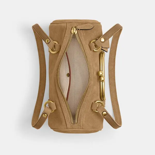 COACH Kisslock Barrel Bag 28 - Brass/soul