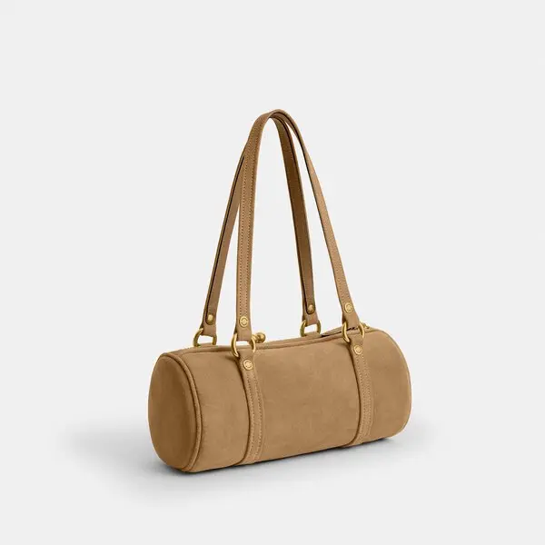 COACH Kisslock Barrel Bag 28 - Brass/soul