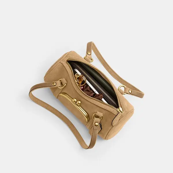 COACH Kisslock Barrel Bag 28 - Brass/soul