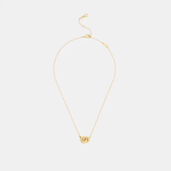 COACH Interlocking Circles Pendant Necklace