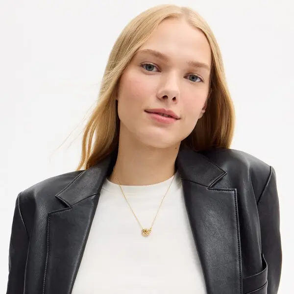 COACH Interlocking Circles Pendant Necklace