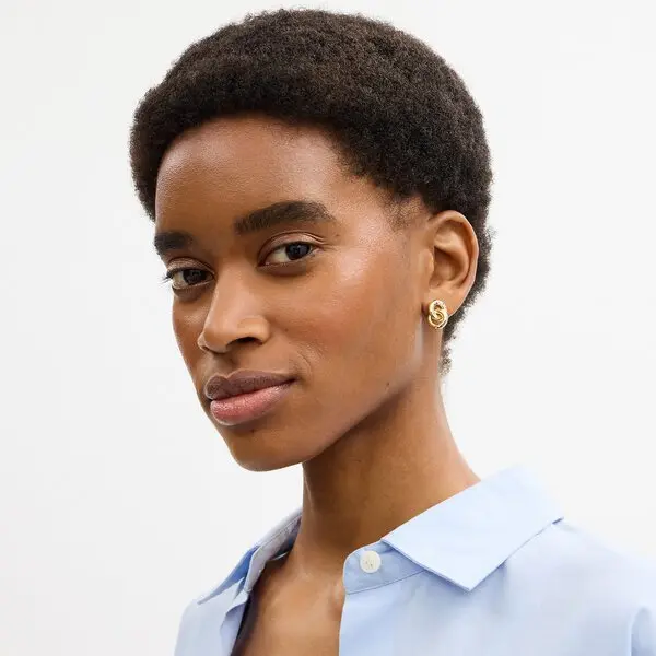 COACH Interlock Drop Earrings