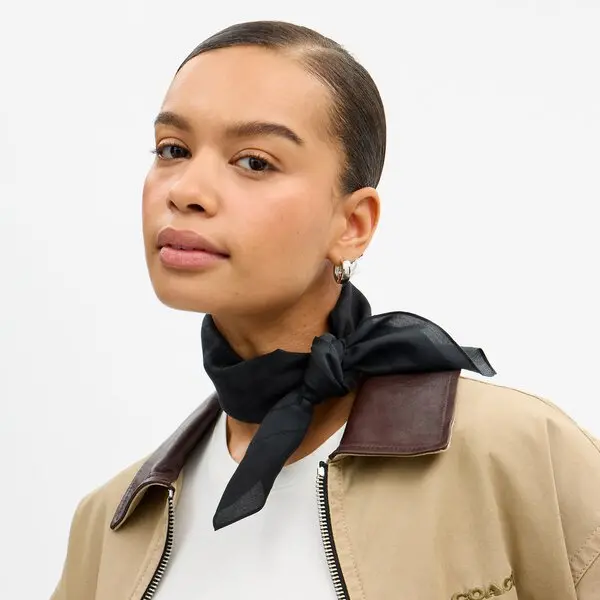 COACH Textured Signature Print Bandana