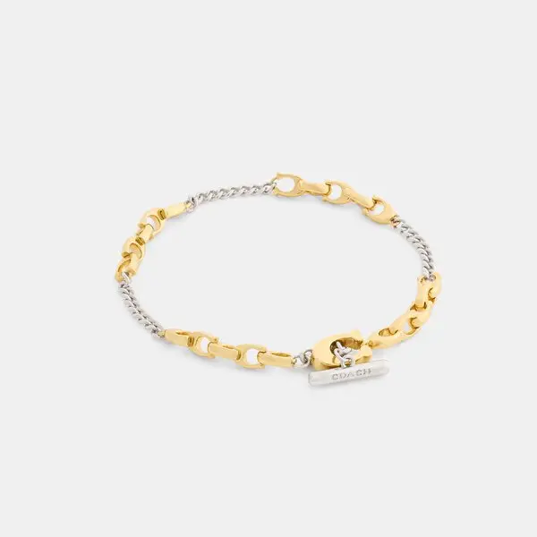 COACH Linked C Bracelet - Gold/silver